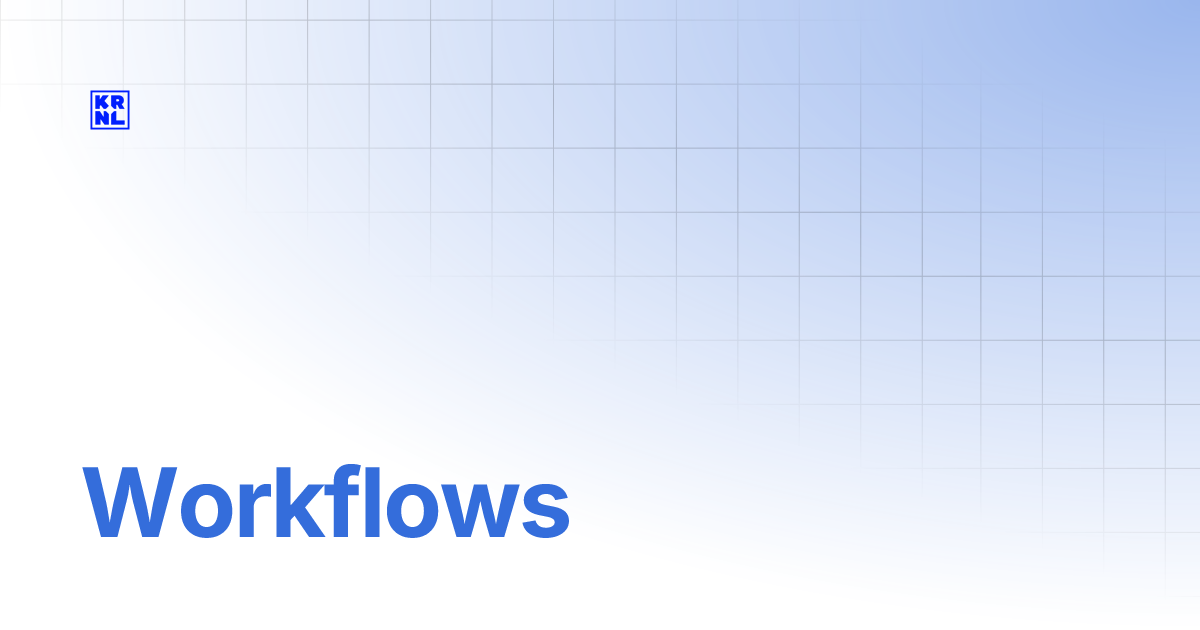create-krnl-app | KRNL Platform Guidebook